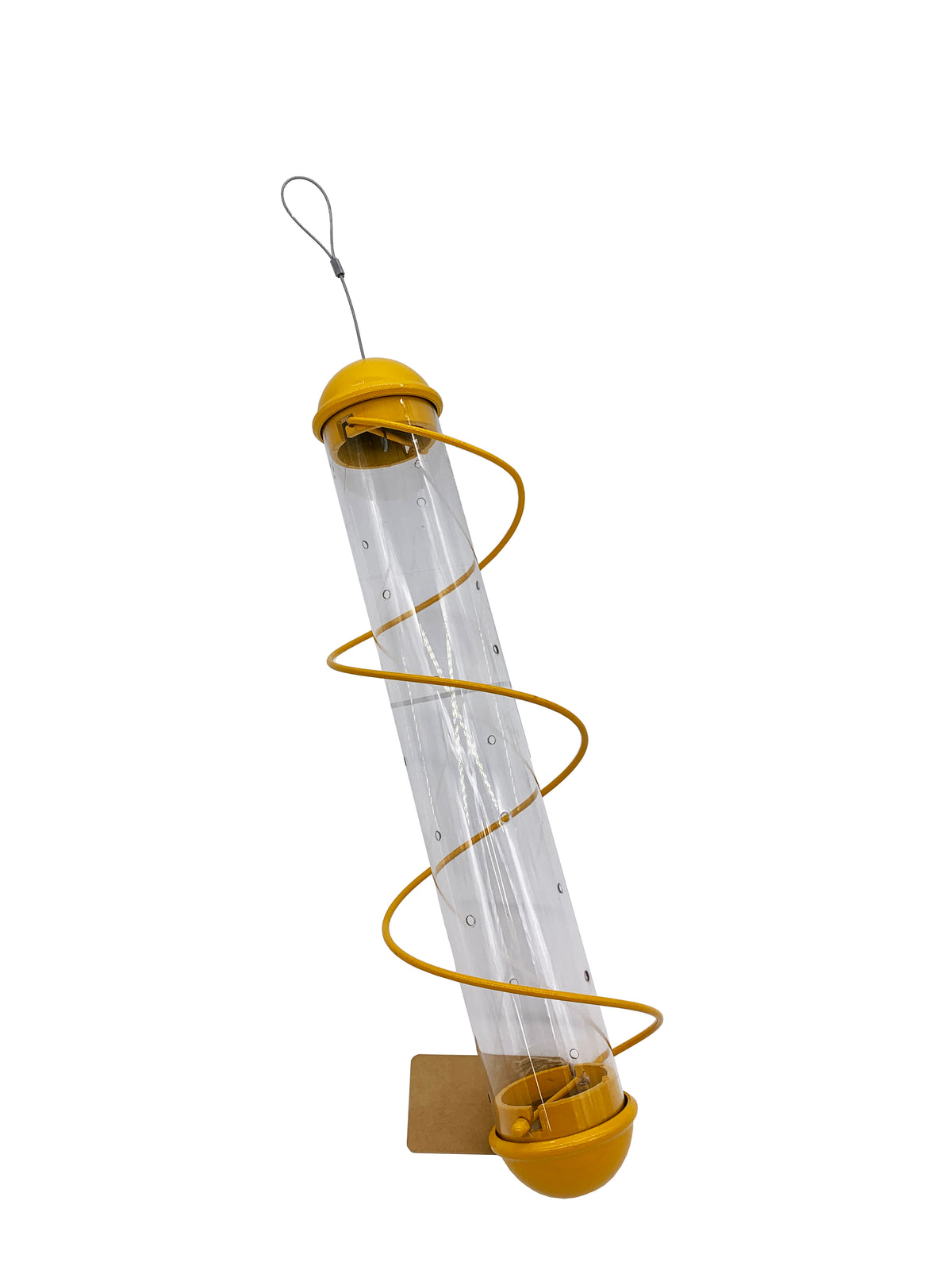 17 inch Yellow Spiral Finch Tube — For the Wild Birds