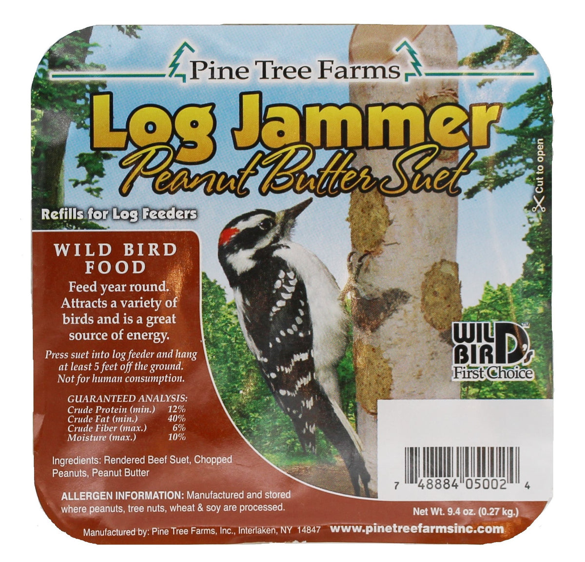 Log Jammers Peanut Butter Suet — For The Wild Birds